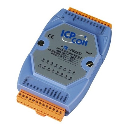 Icp Das 8-channel Isolated Digital Input and 8-channel Isolated Digital Output Module, LED ...